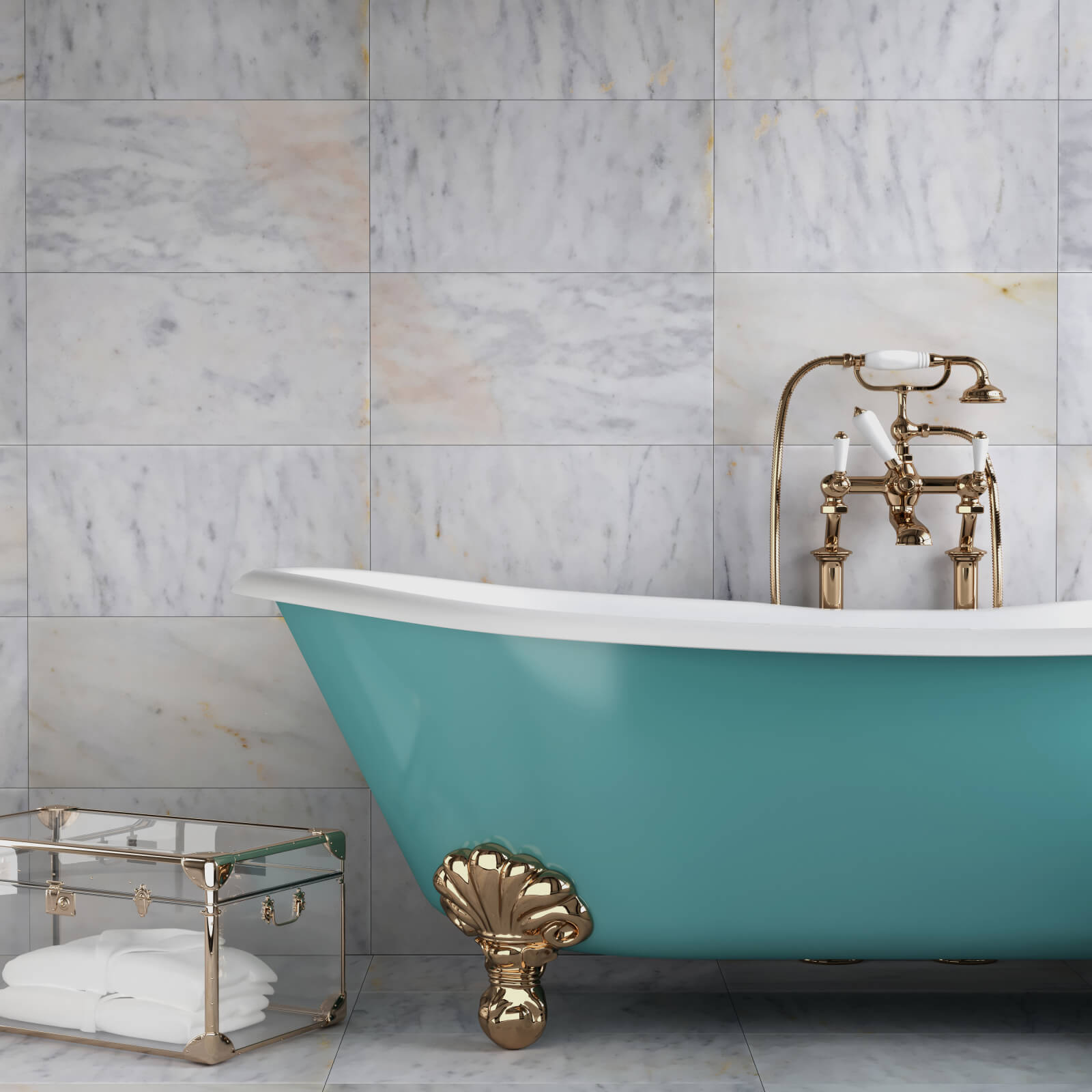 Carrara Gold Marble Tile Honed | Stone Deals