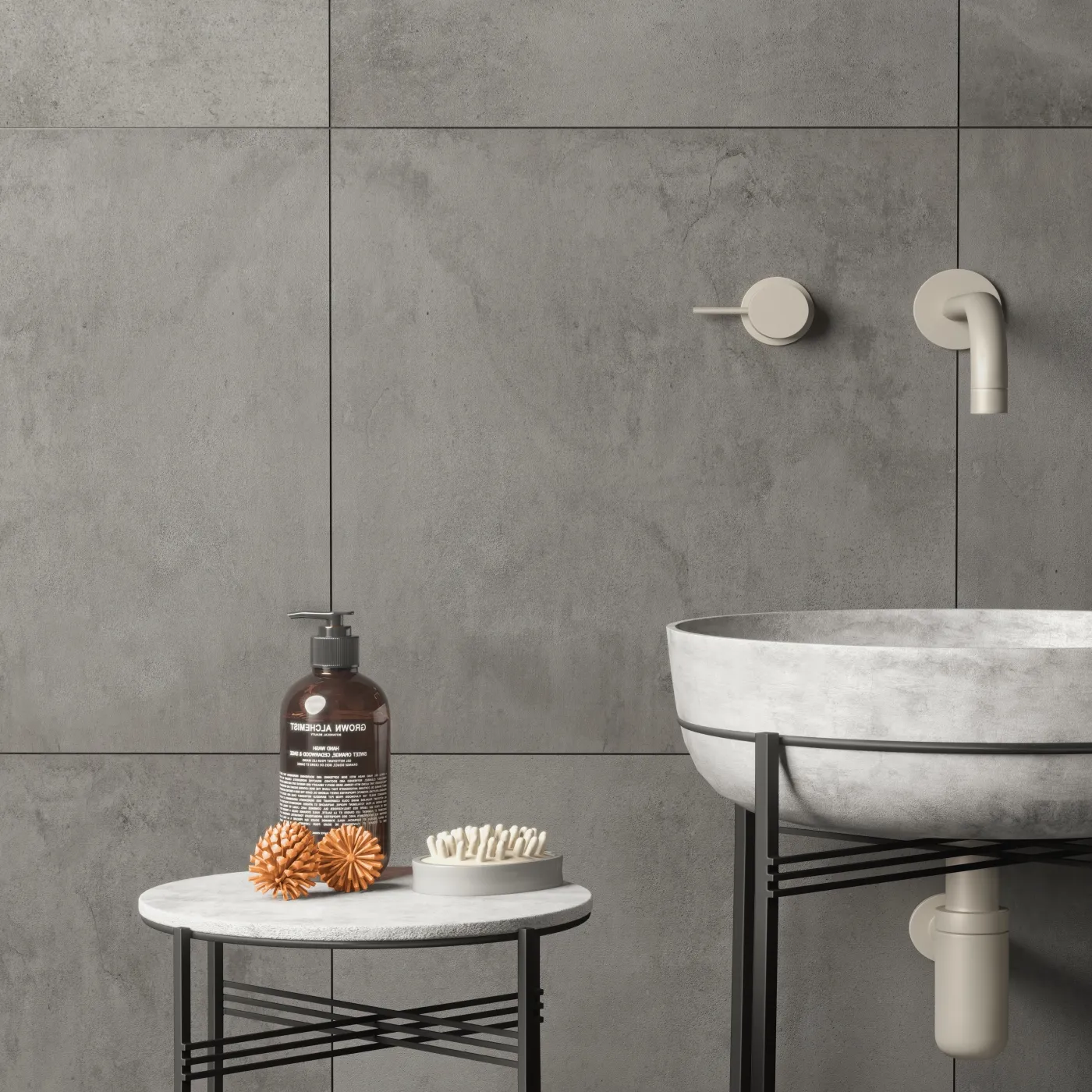 Cement Light Grey Matt Porcelain Tile | Stone Deals