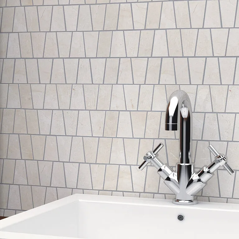 Crema Marfil Arch Mosaic Tile Honed | Stone Deals