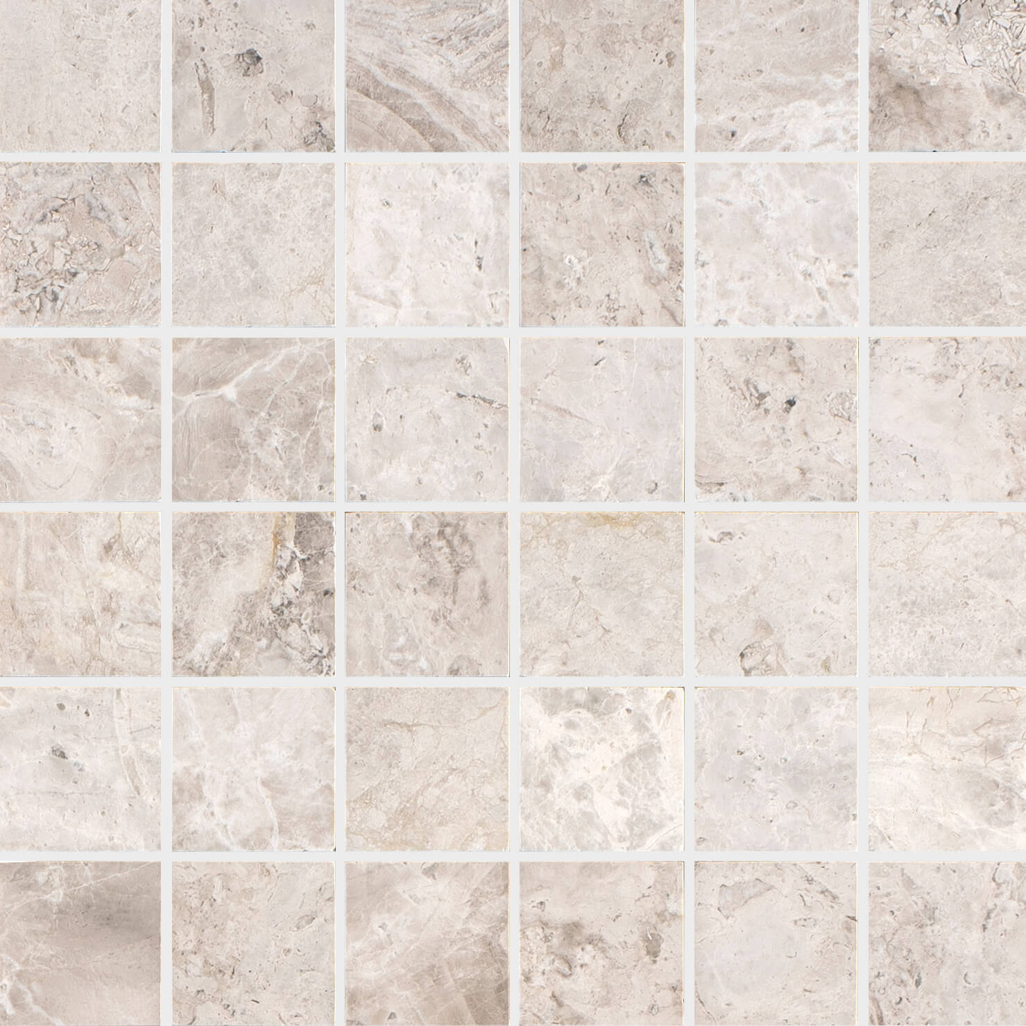 Silver Luna Mosaic Tile Honed | Stone Deals